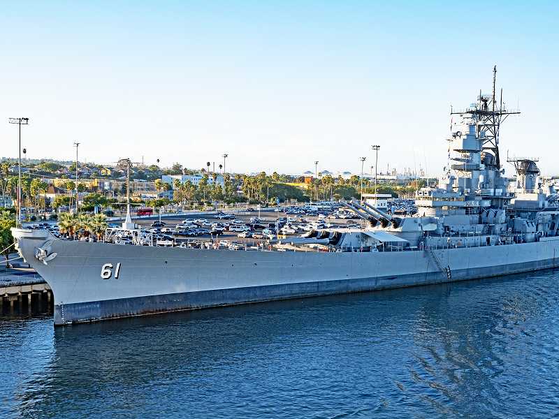 Battleship USS Iowa Museum in Los Angeles, BB-61 Schiff